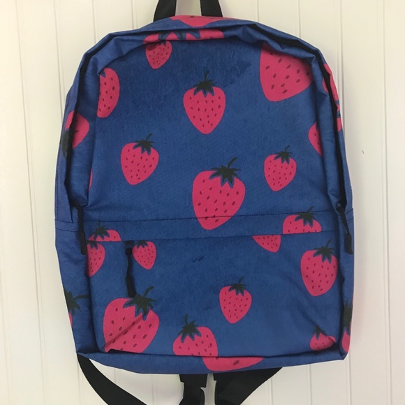 Bags | Sample Amazing Strawberry Backpack With Padding | Poshmark